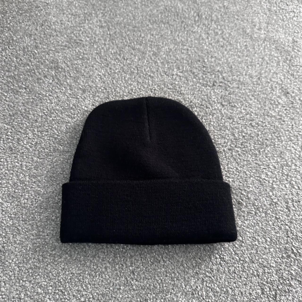 Black beanie - Depop