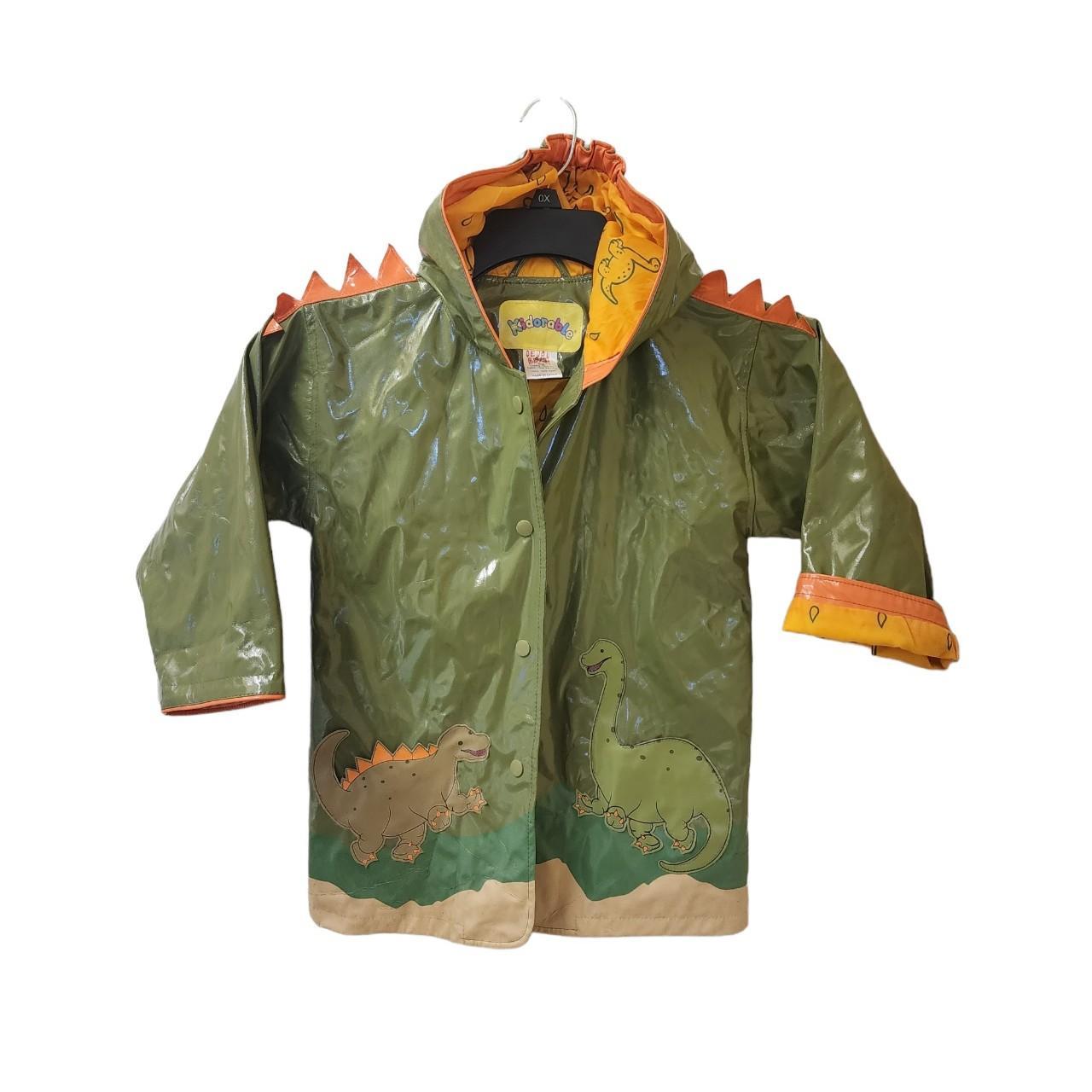 Kidorable Dinosaur Rain Jacket Coat Size... - Depop