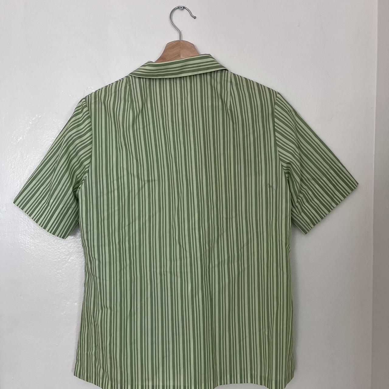 Green Button Up Shirt - Depop