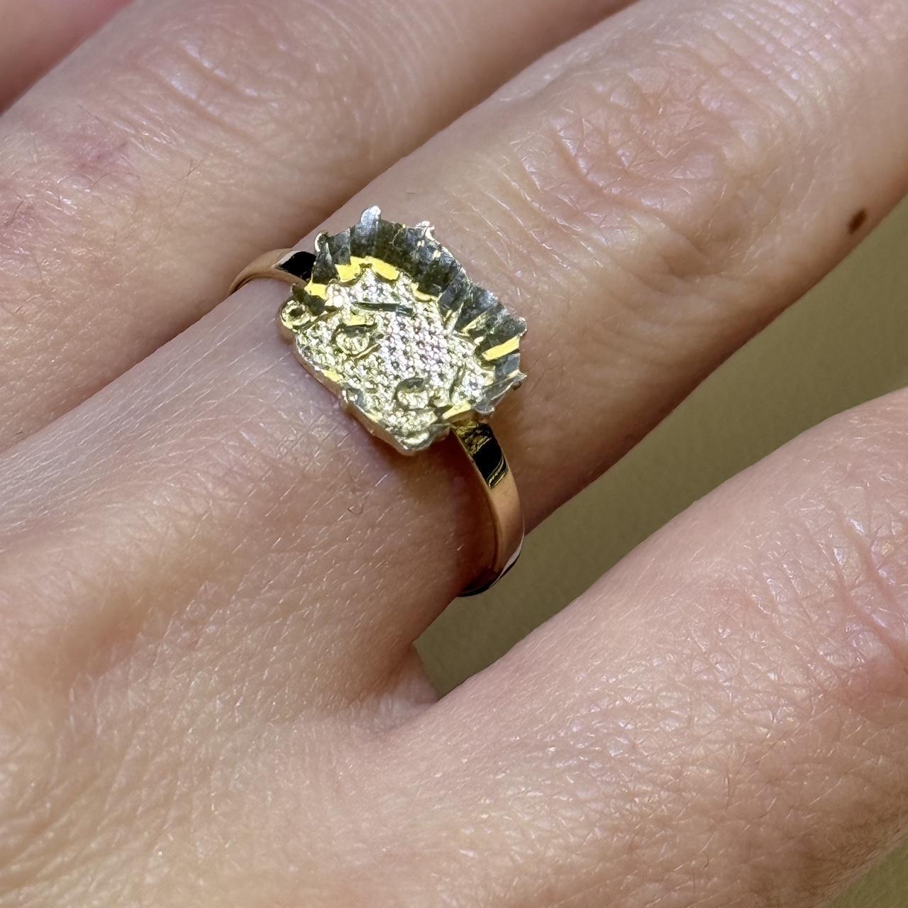 14k yellow gold Betty Boop ring size 7 1/4 #jewelry | Depop