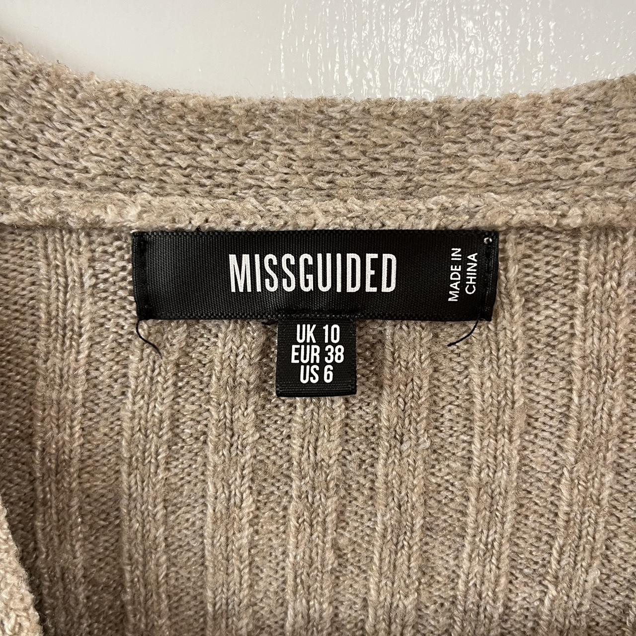 Missguided Beige cropped sweater size 6 #depopseller... - Depop