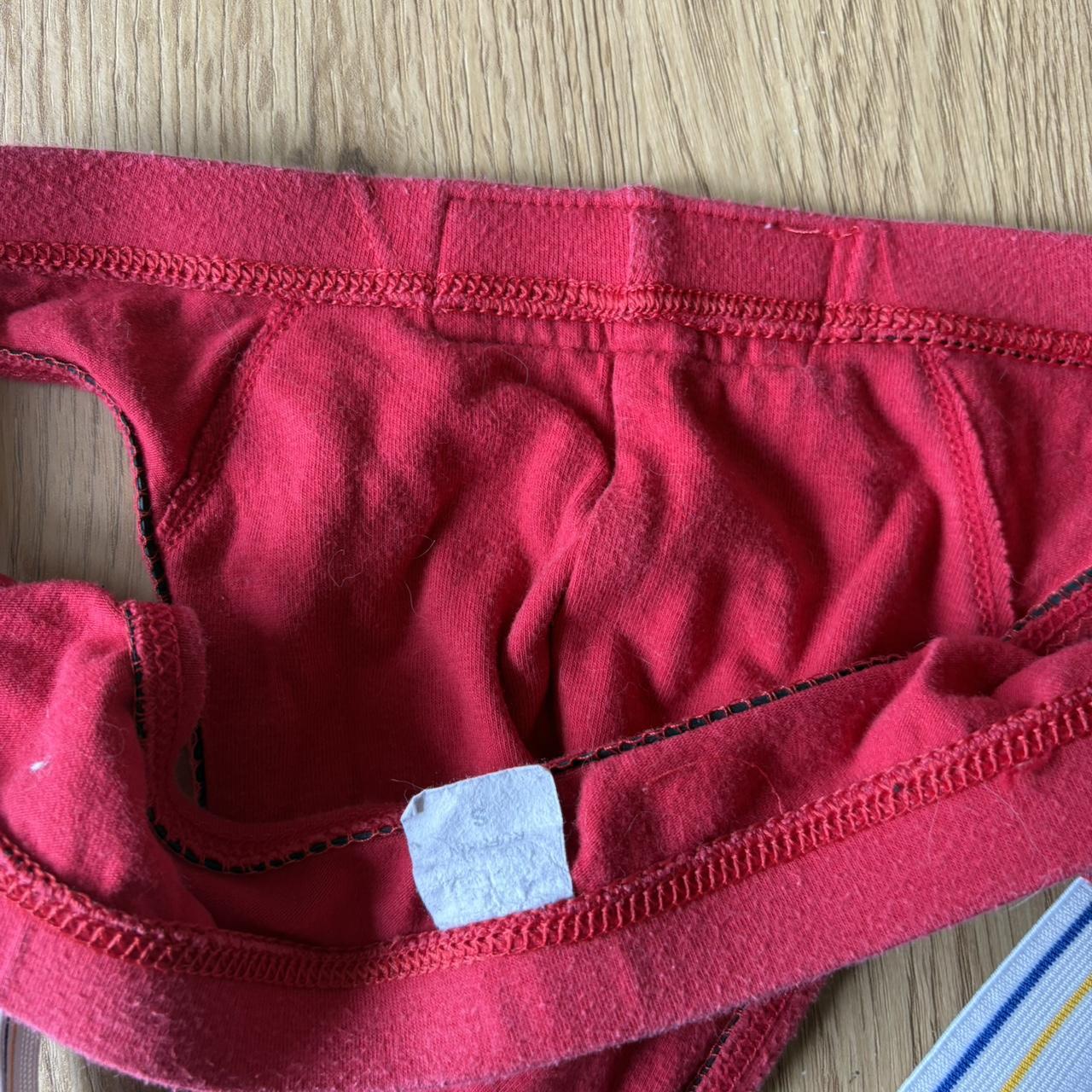 Red and yellow RuFskin vintage jock strap underwear... | Depop