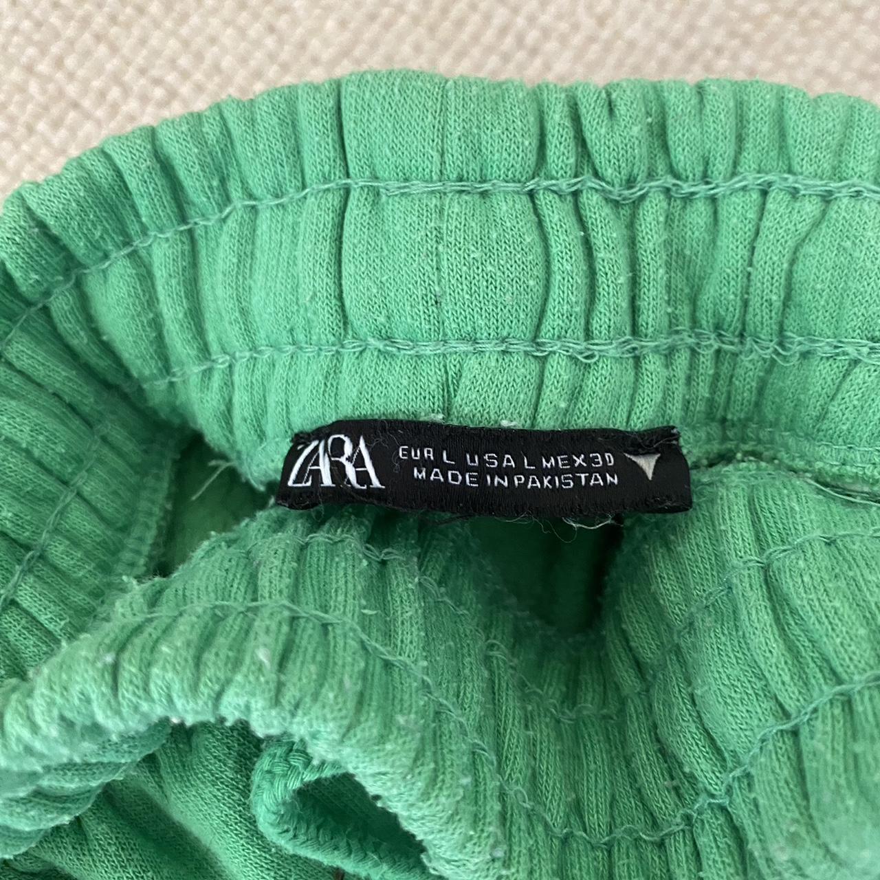 Zara bright green baggy trackies. Super comfortable... - Depop