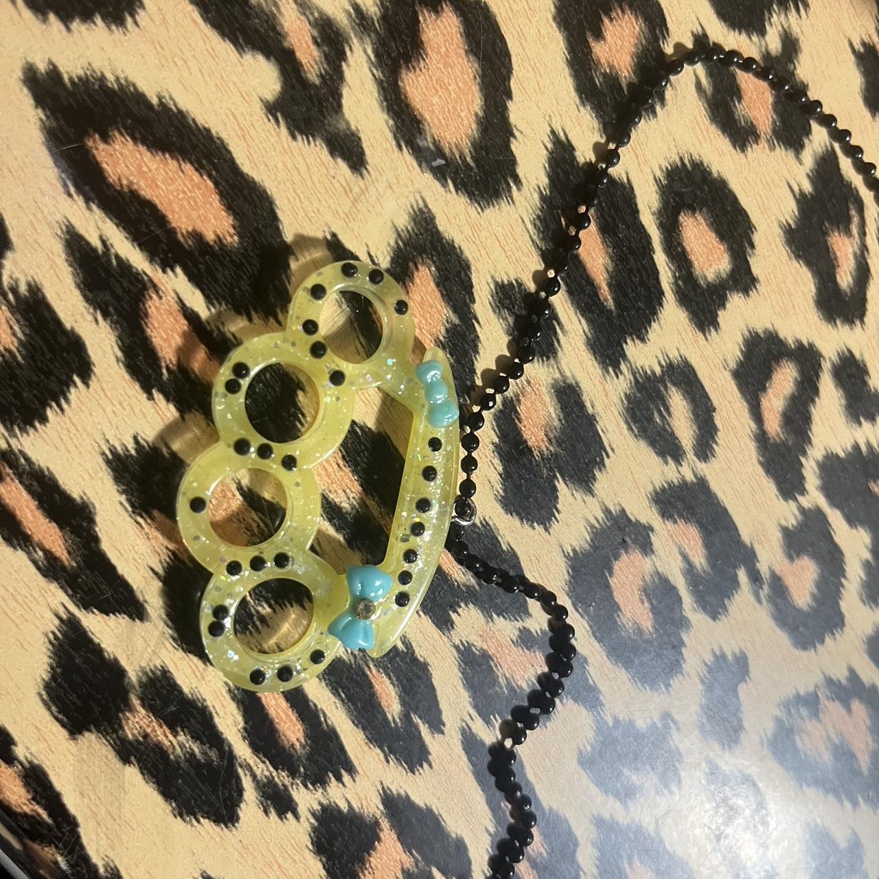 Unisex brass knuckles necklace chain. Brand new... - Depop