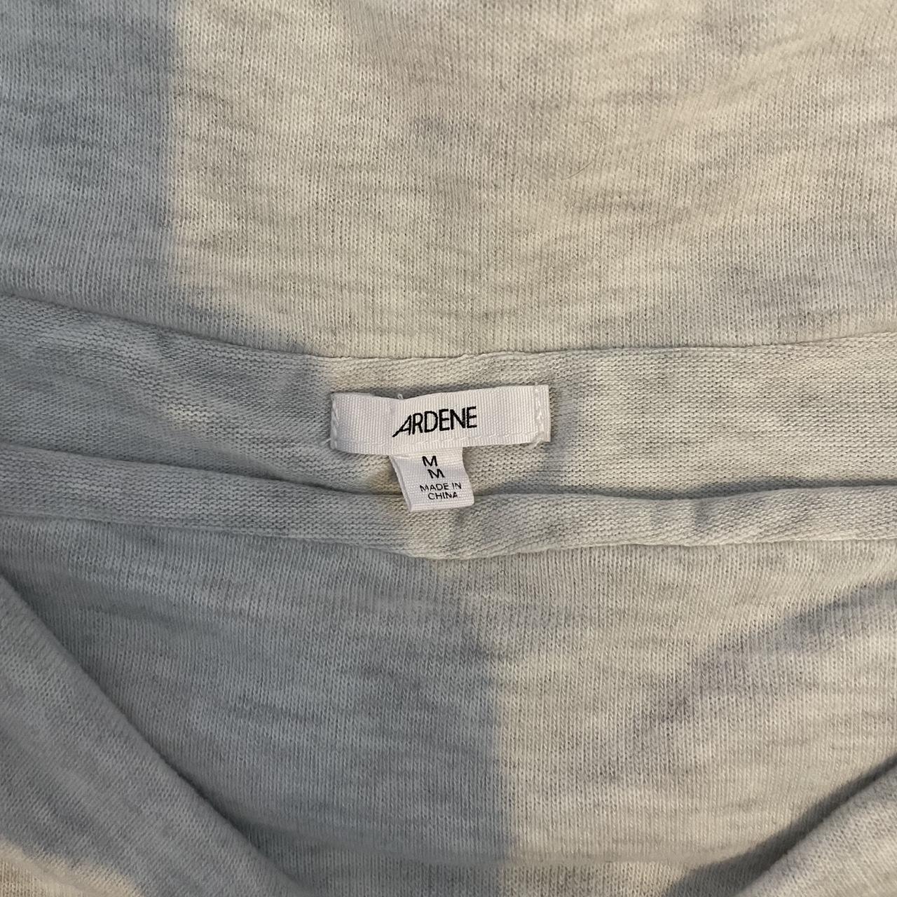 Light gray off the shoulder long sleeve top size medium - Depop