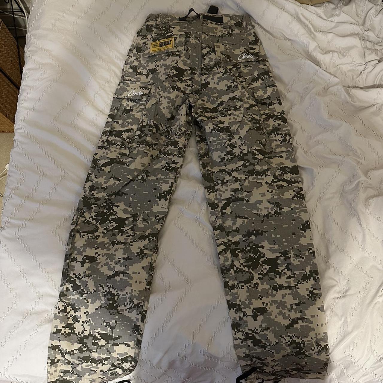 Corteiz digi camo cargos Sick cargos and not being... - Depop