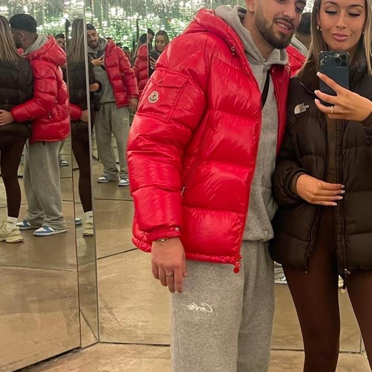 Red Moncler Maya Jacket Just Listing To See If Depop