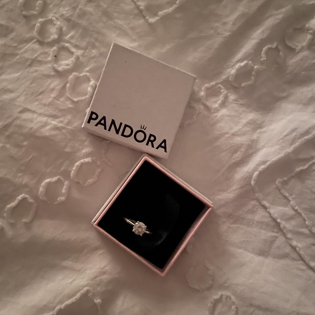5.5 Silver Pandora Ring - Depop