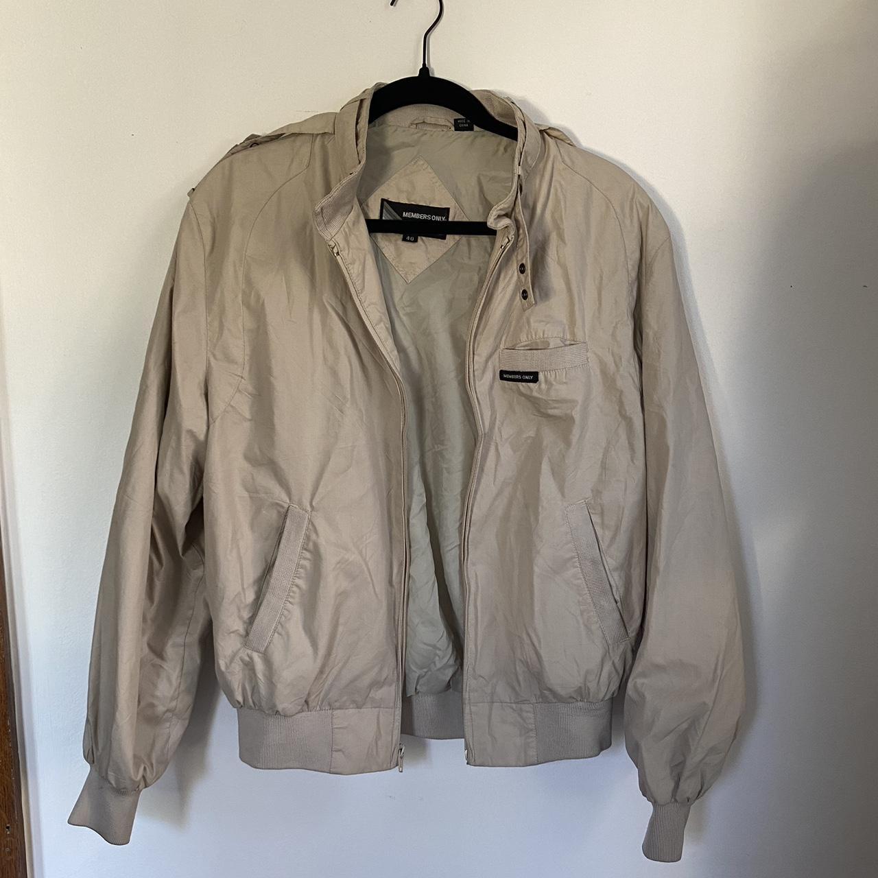 Tan Members only jacket No idea if it’s vintage or... - Depop