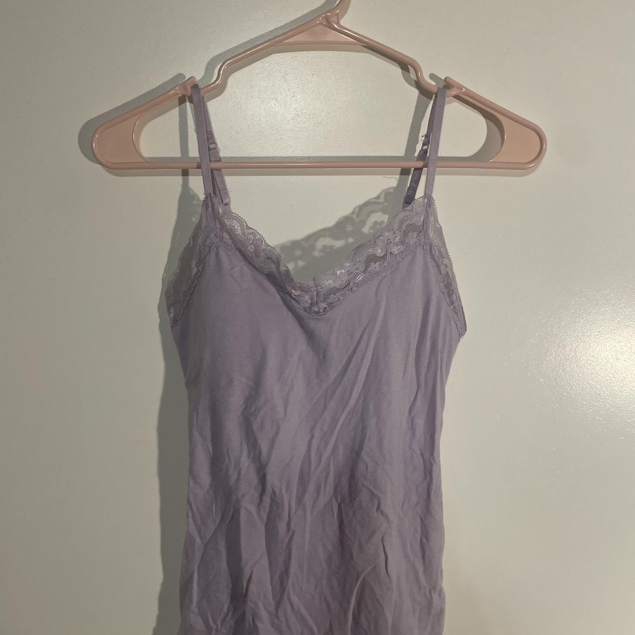 Cute XS Lace Cami w/ Built In Bra - Depop