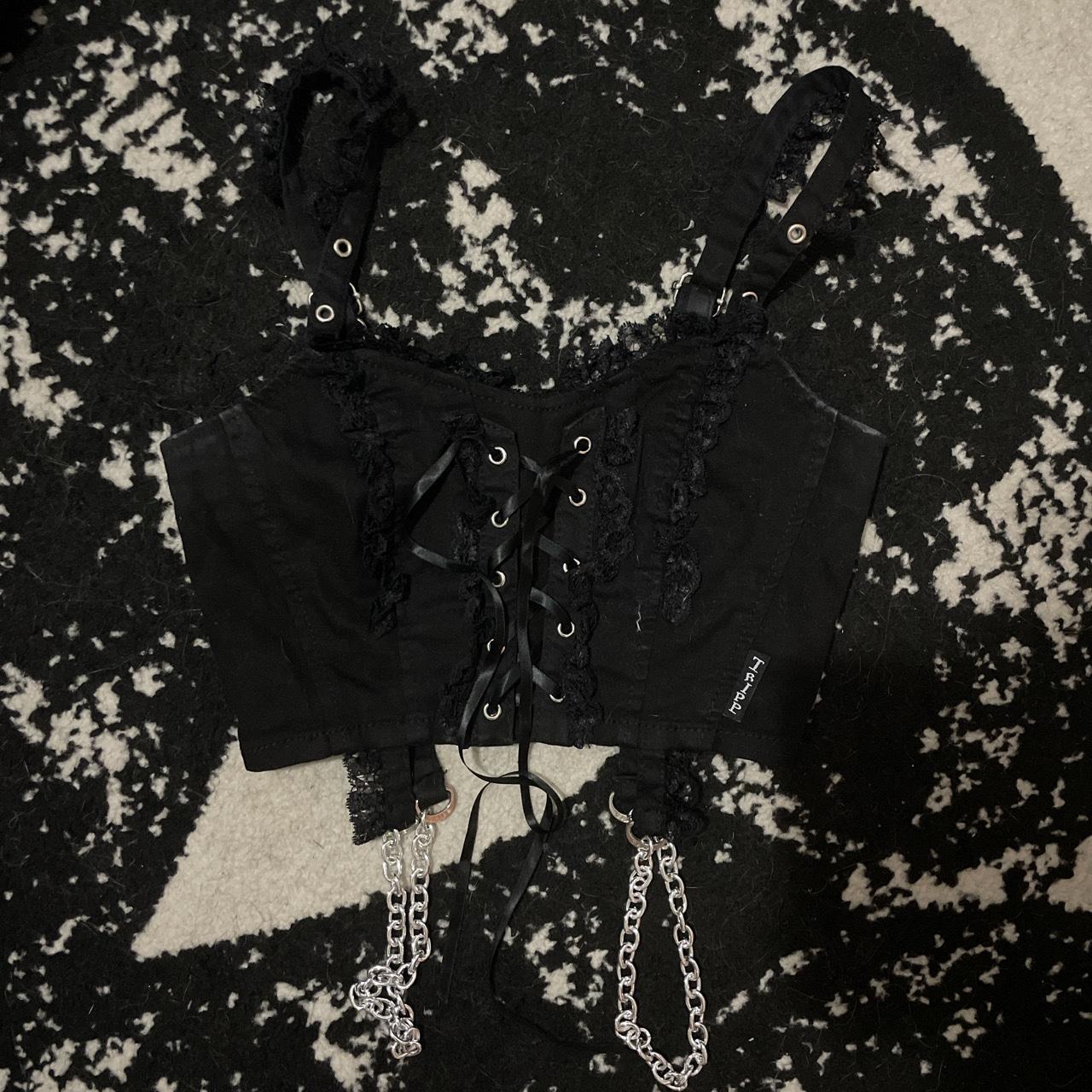 Tripp NYC corset top with chains. Size xs and too... - Depop