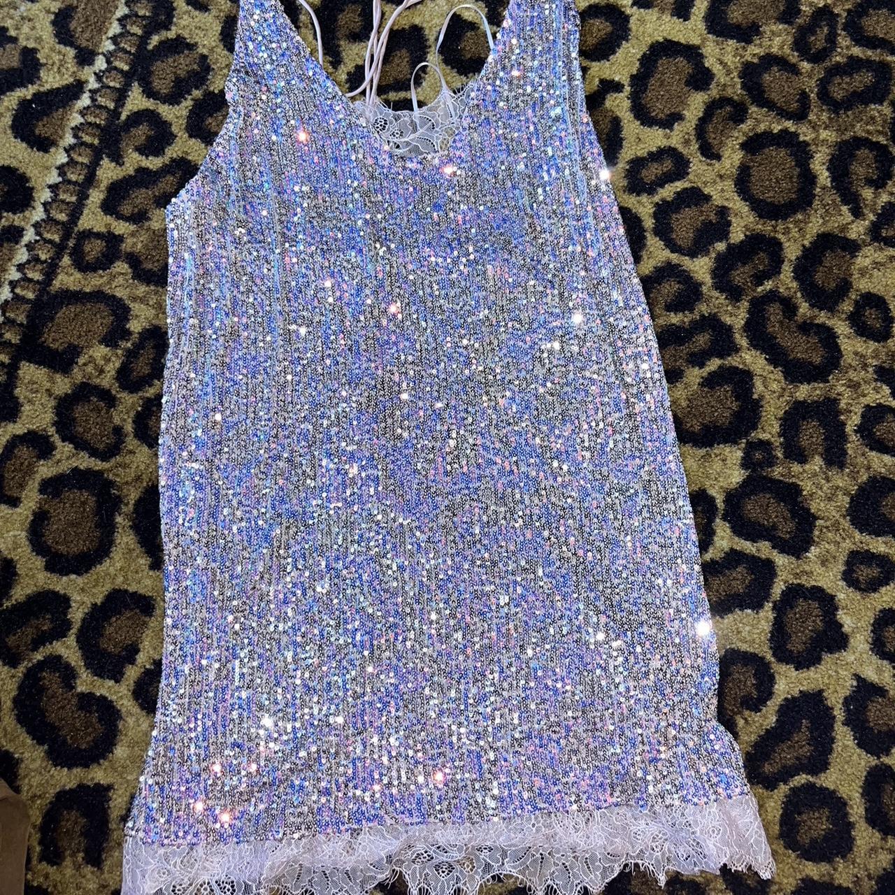 Free people sparkly dress 💌Size small 💌Never worn... - Depop