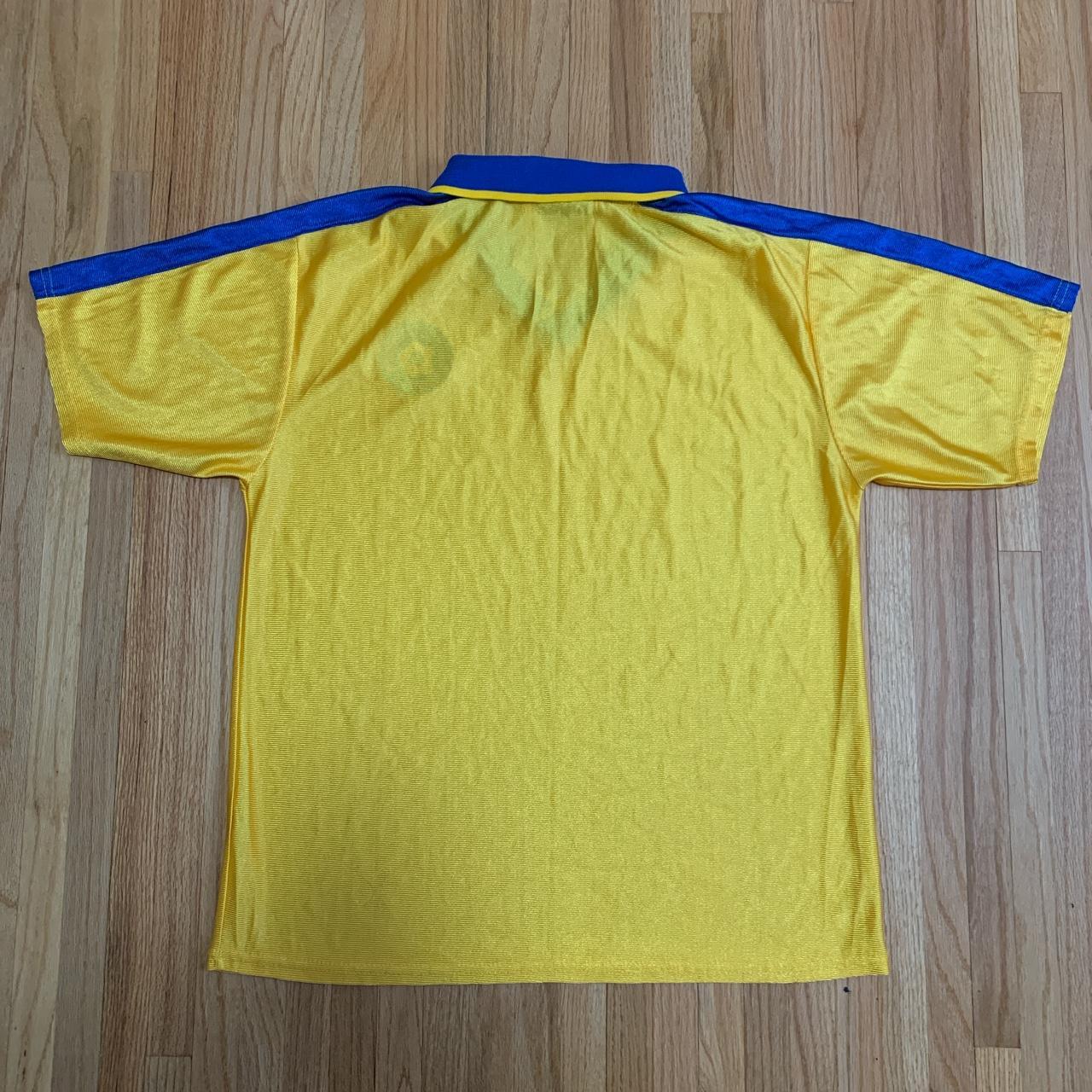Men's Yellow and Blue Shirt | Depop