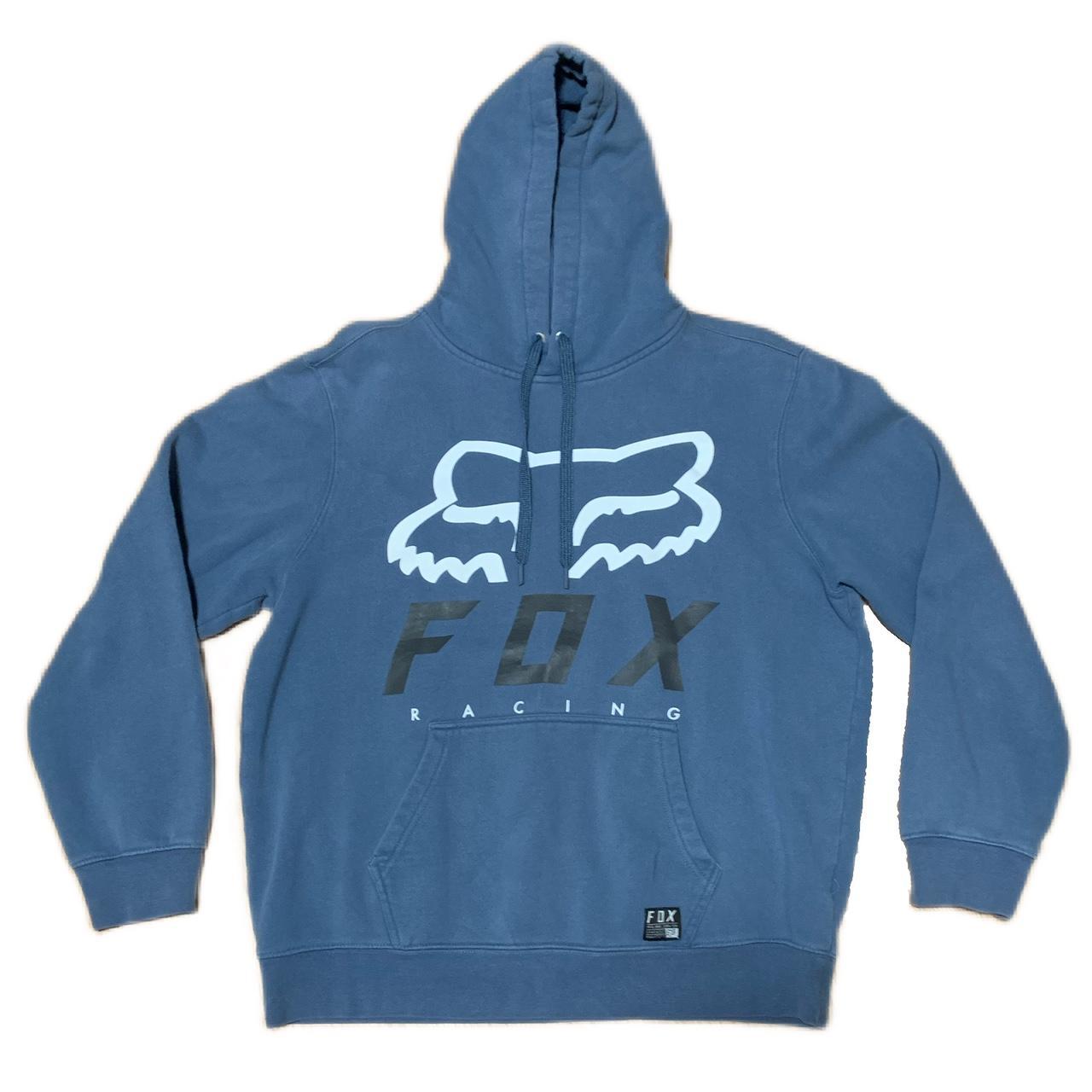 Racing Gear ! 🔥 🏁 Navy Blue Fox Racing Hoodie... - Depop