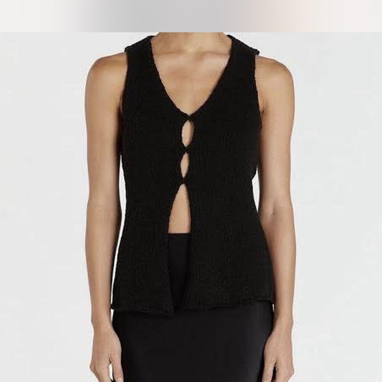 Dissh Dion Boucle Knit Vest Top Size XS Brand new... | Depop