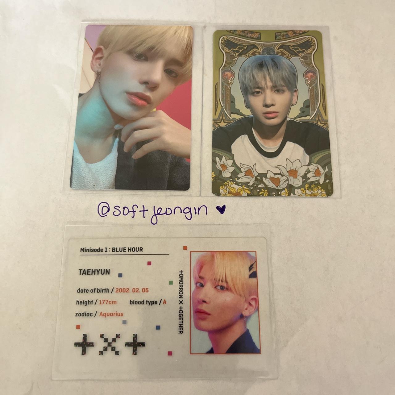 Taehyun photocards 🥀 3 for 11$ Free stamped... - Depop