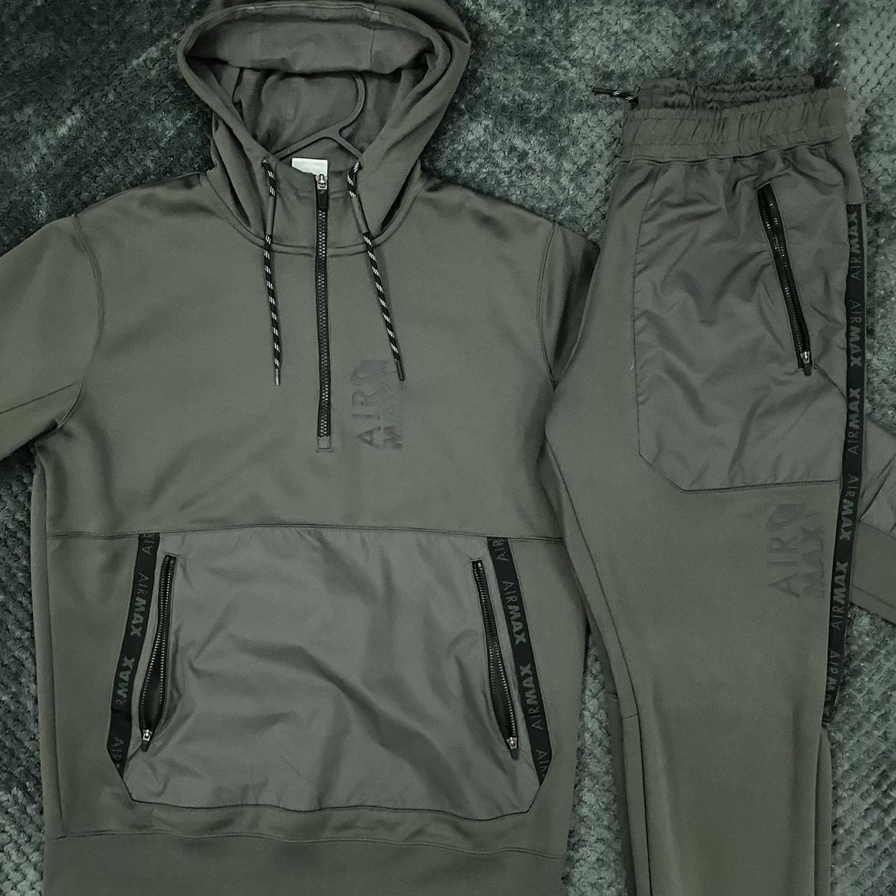 Greyish / Bronze old Nike air max tracksuit size... - Depop