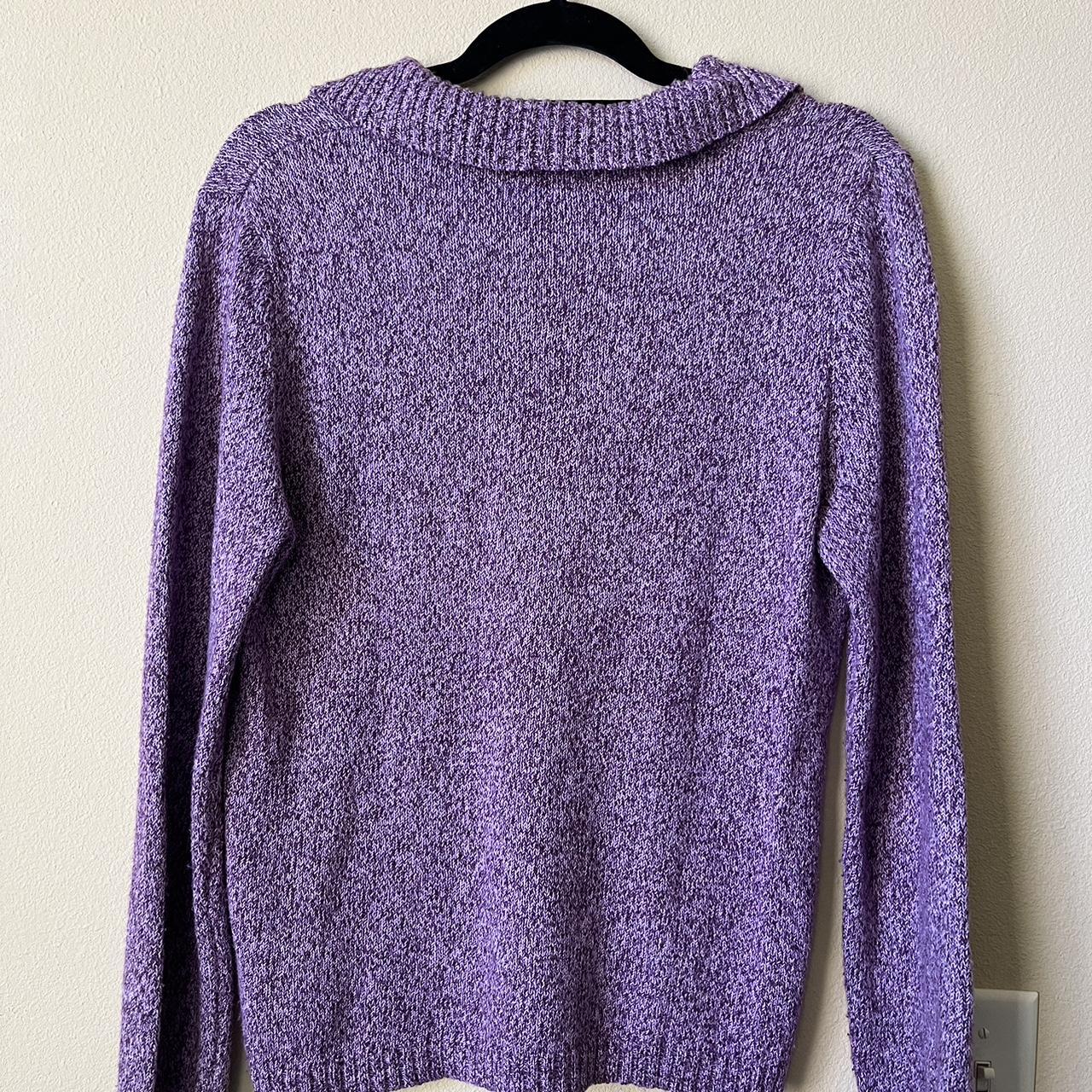 Vintage Purple Sweater Super cozy pretty color - Depop