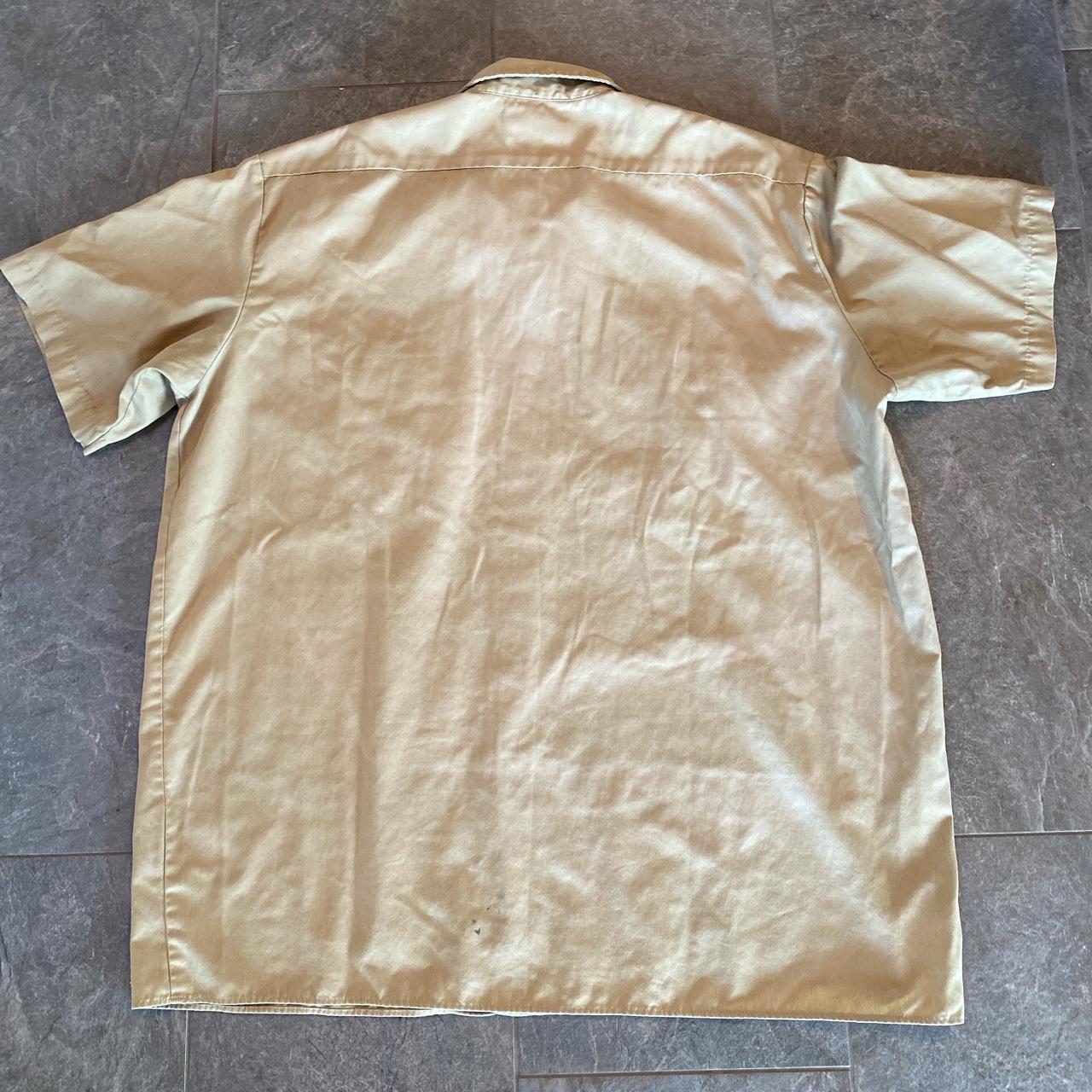Dickies Tan Work Shirt Size 3xl Some Slight Depop