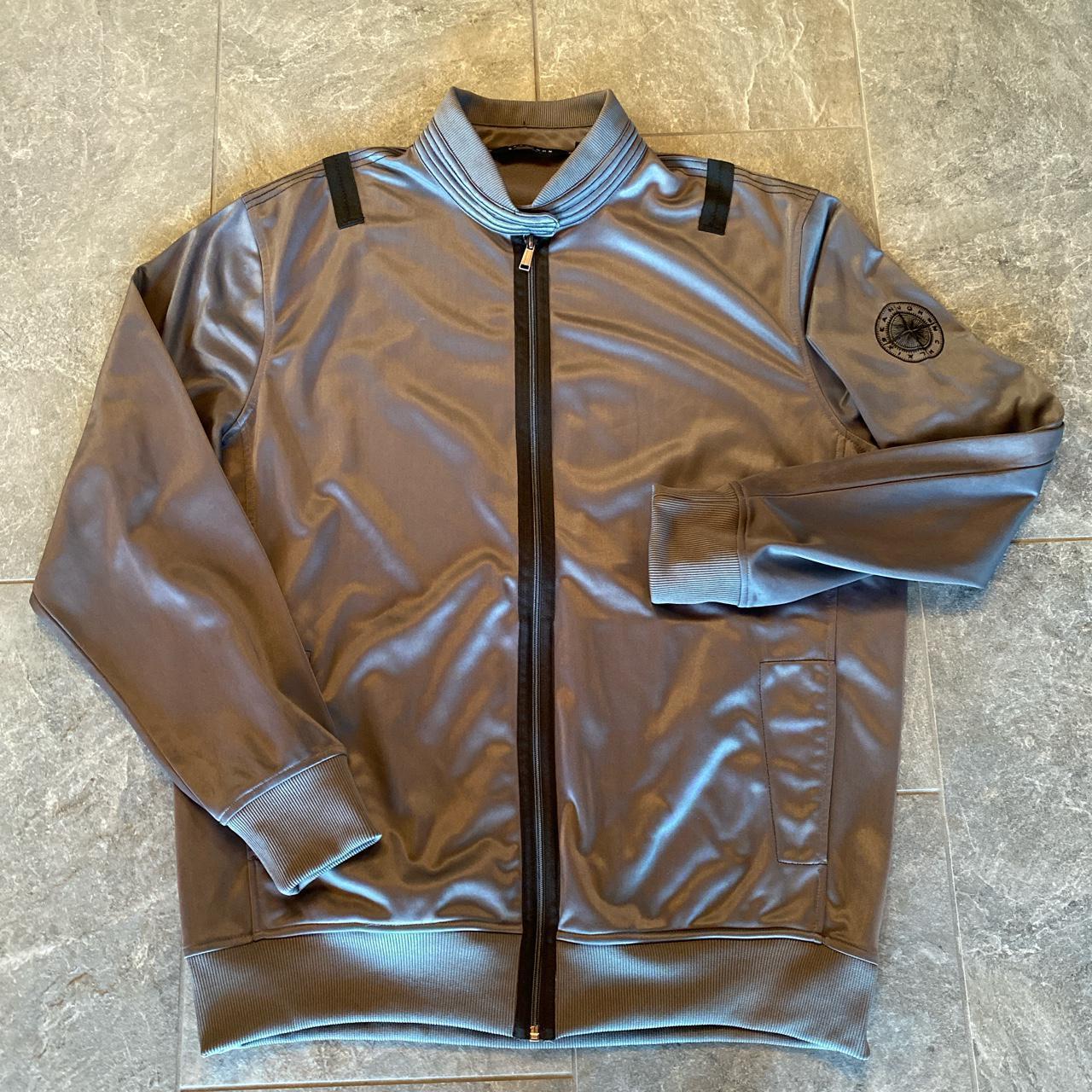 Sean John Puffy Combs rapper grey full zip... - Depop