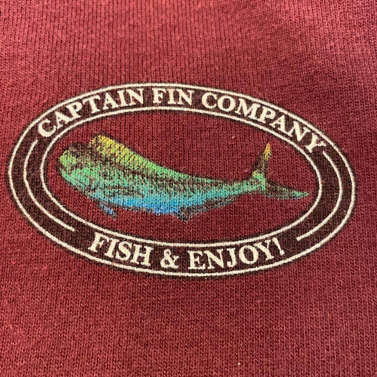 Captain Fin Company Fish & Enjoy surfer surfing... - Depop