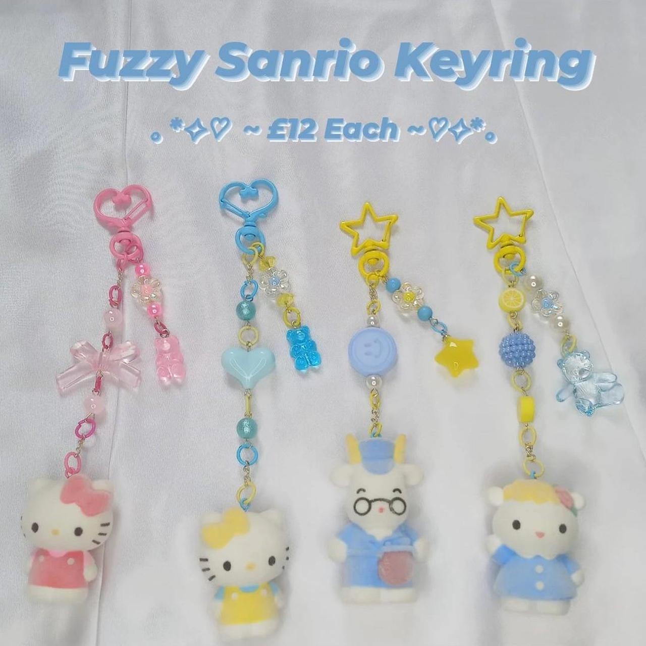 Handmade Pastel Sanrio Keyring Cute colourful... - Depop