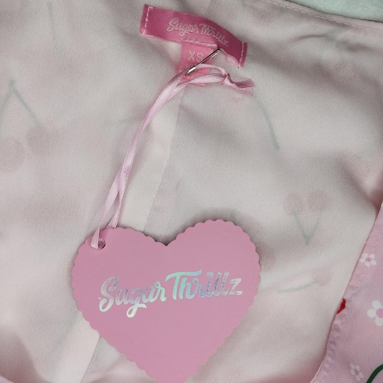Pink Sugar Thrillz Top Cutest Boat Neck Crop Top Depop
