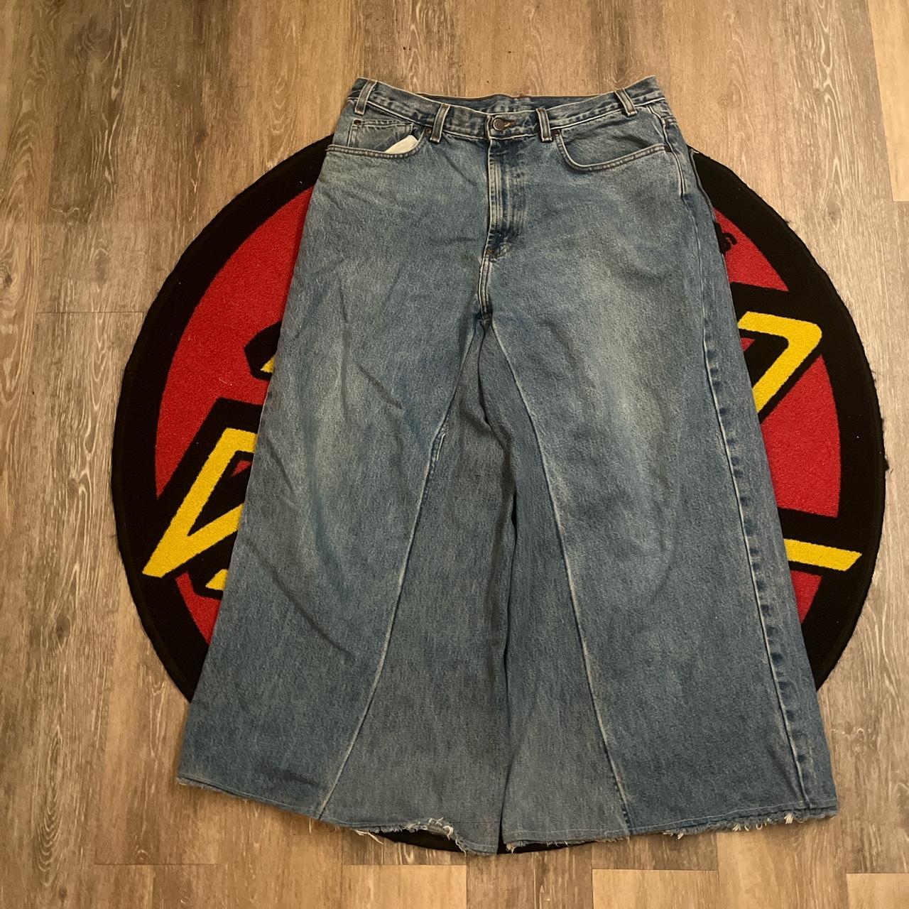 Custom jnco style wide leg jeans 34 waist #jnco... - Depop