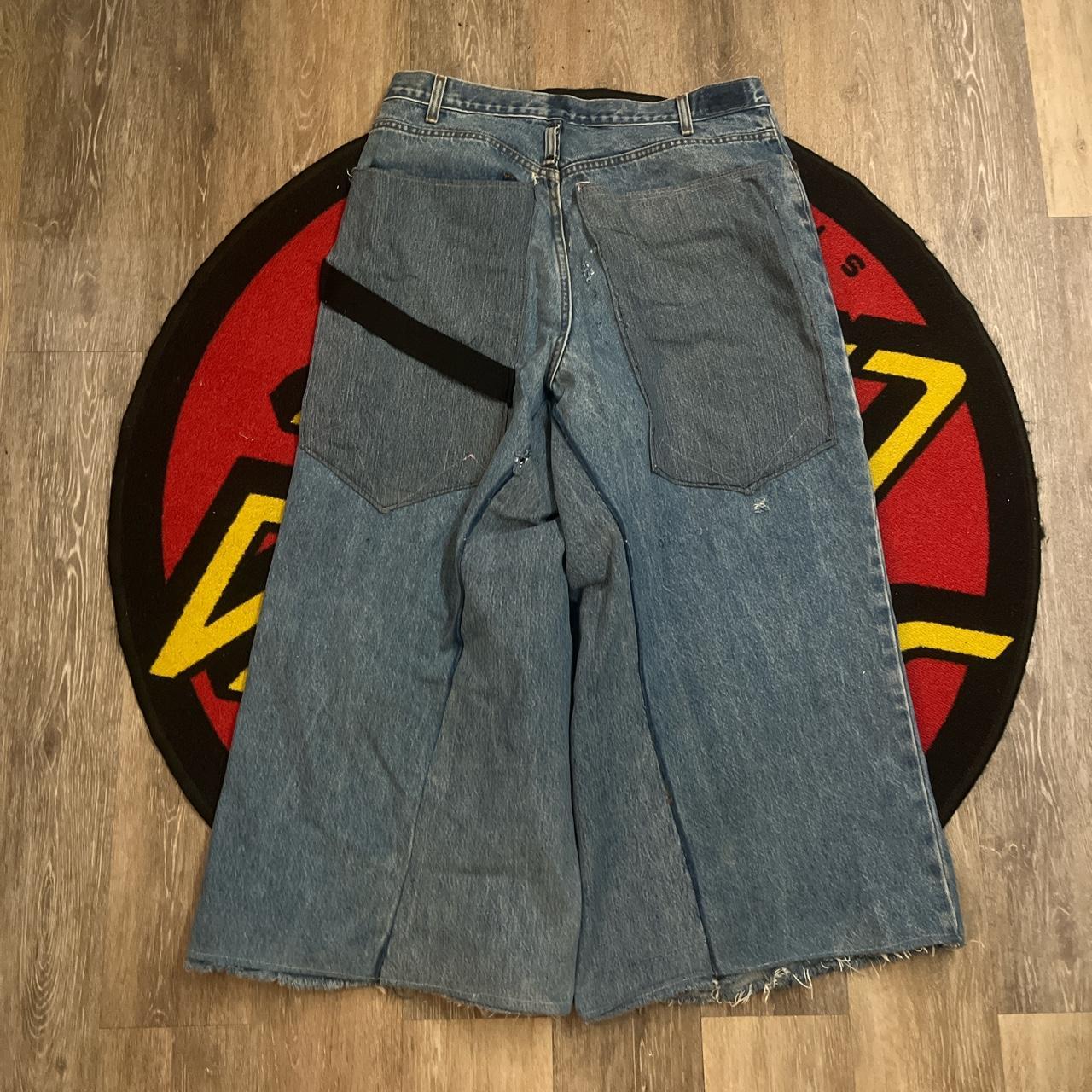 Custom jnco style wide leg jeans 34 waist #jnco... - Depop