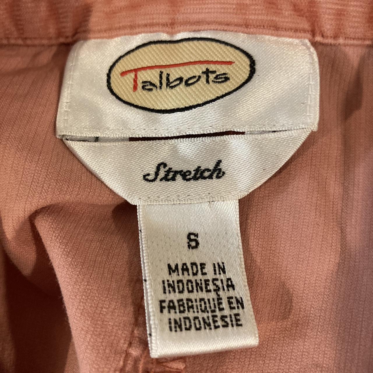 Orange corduroy button up. Brand is Talbots and size... - Depop