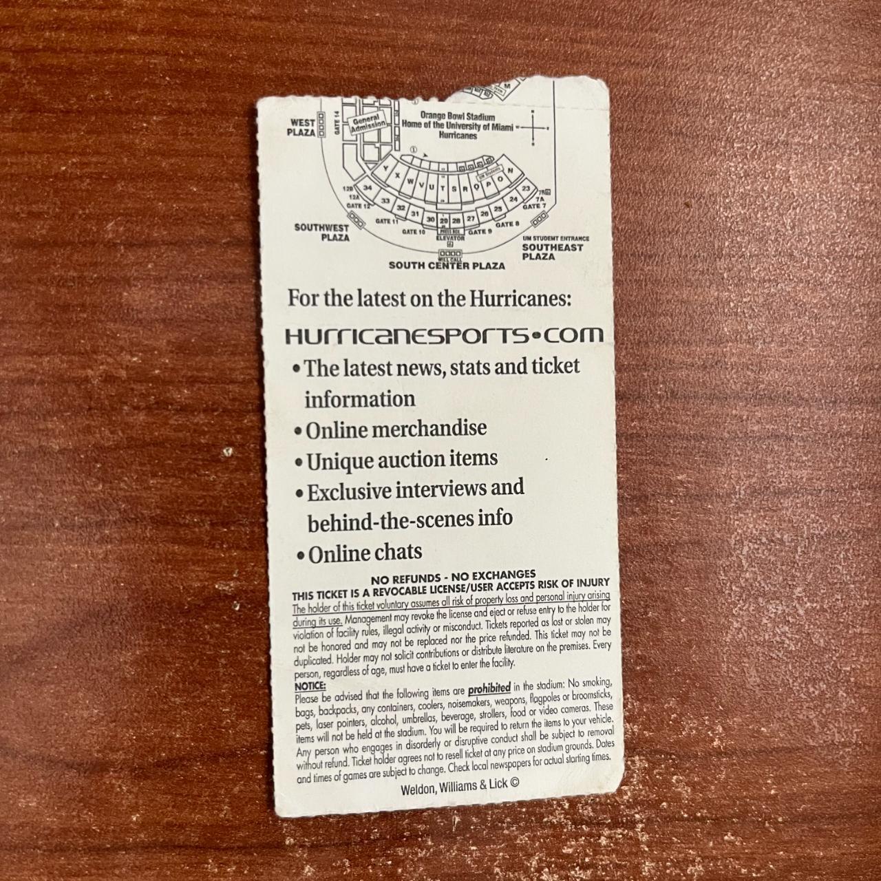 2002 Miami Hurricanes vs Florida State Seminoles... - Depop