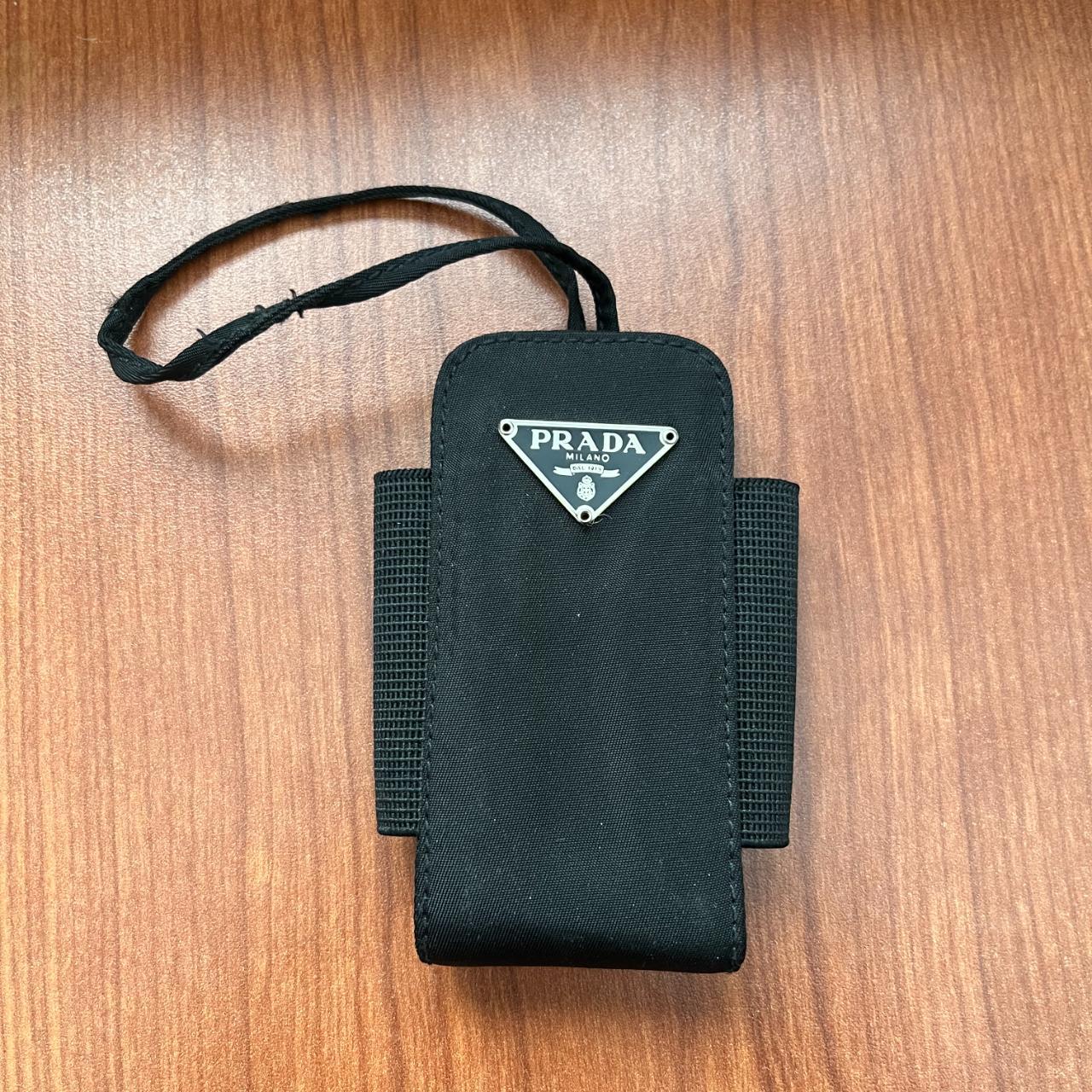Prada cell phone holder/case, with strap Measures... - Depop