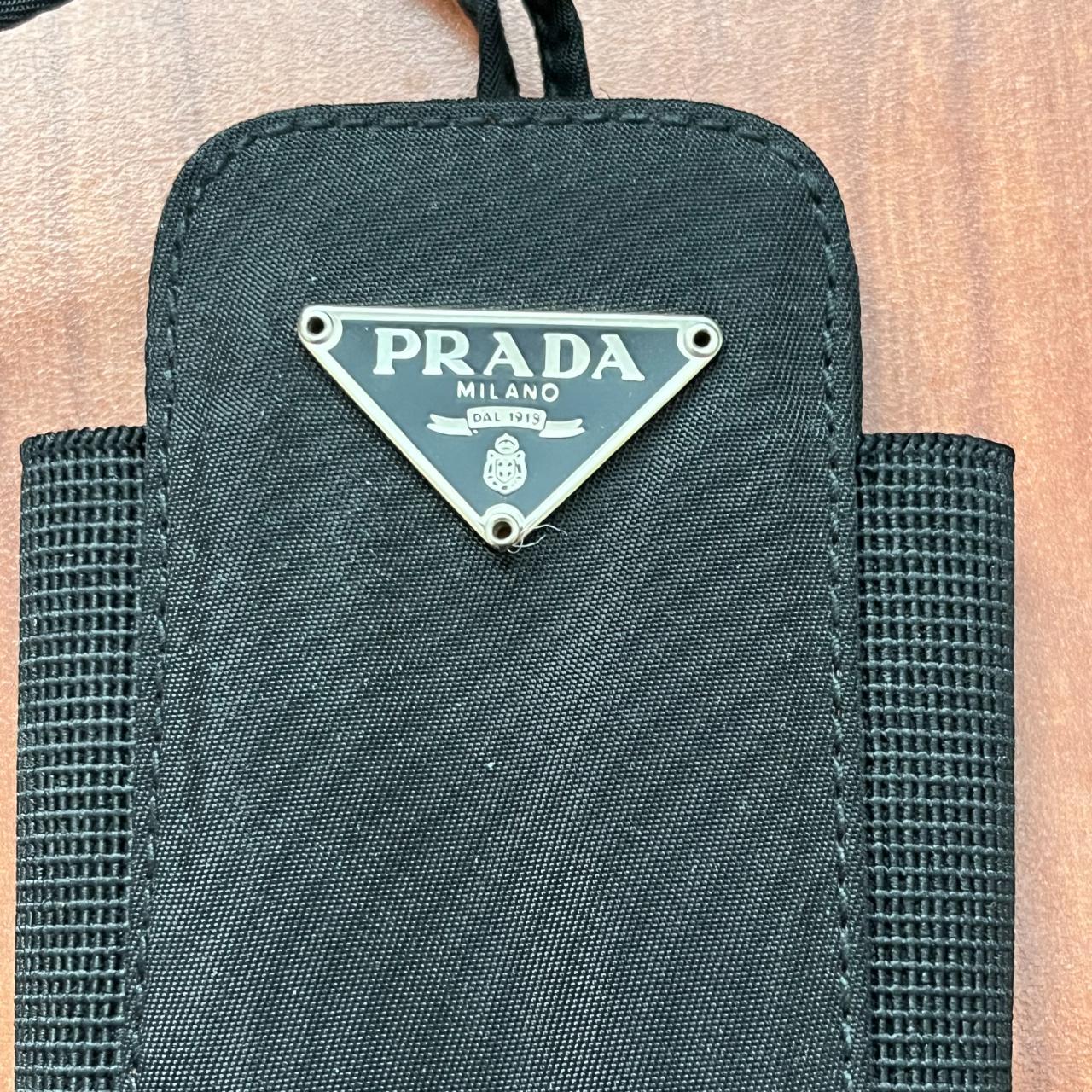 Prada cell phone holder/case, with strap Measures... - Depop