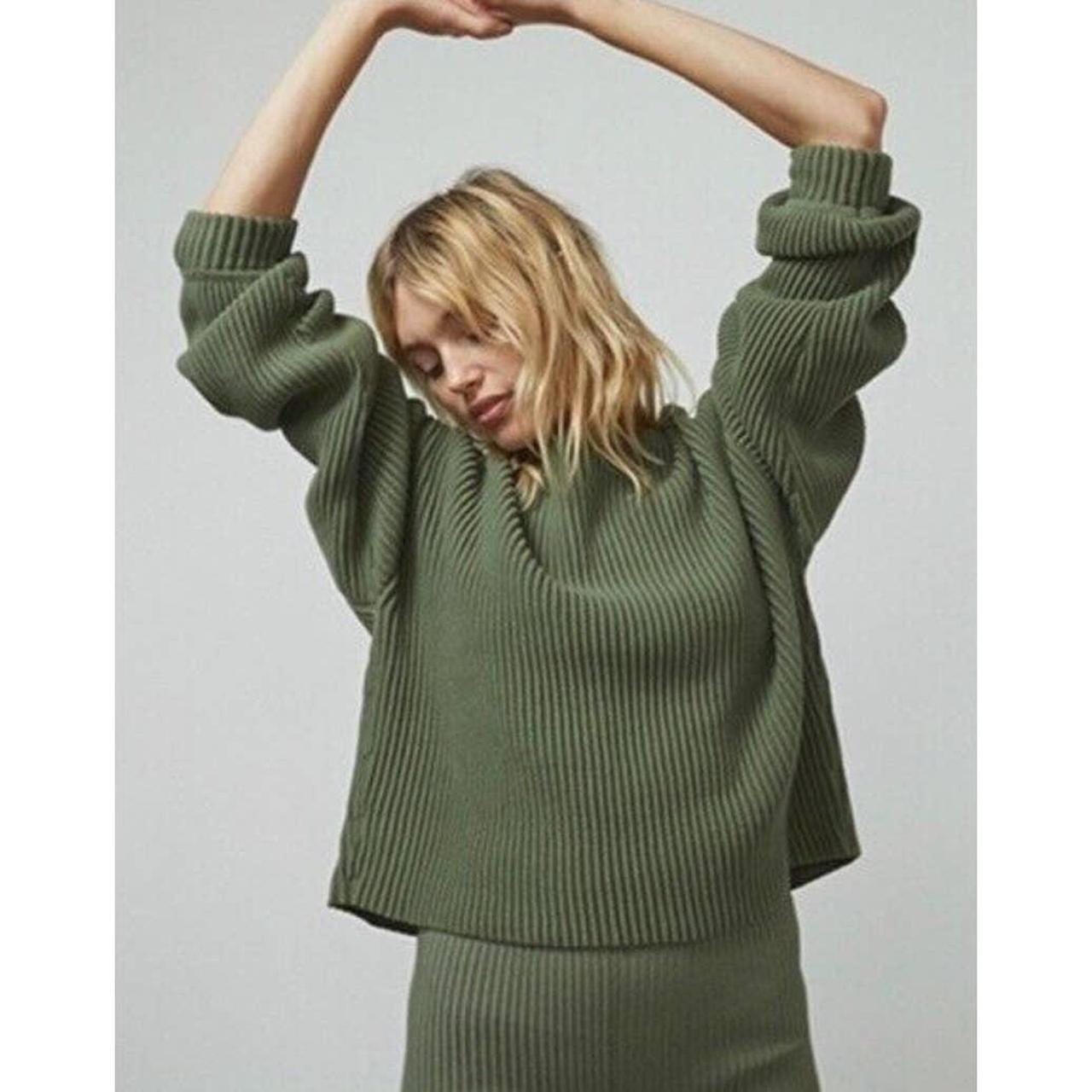 Lunya Cozy Cotton Reversible Silk Chunky Knit... - Depop