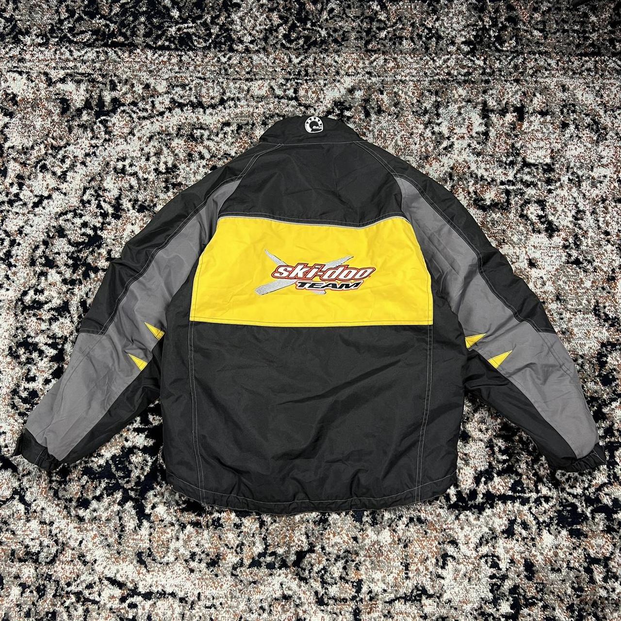 NASCAR Men's Yellow and Black Jacket | Depop