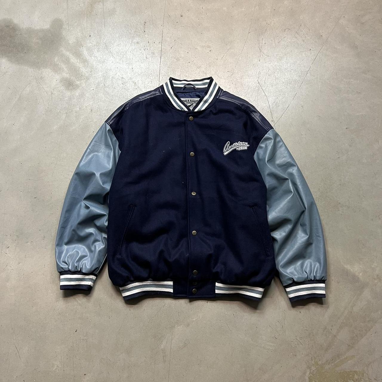 Vintage Steve and barrys hot rod Varsity Jacket (... - Depop