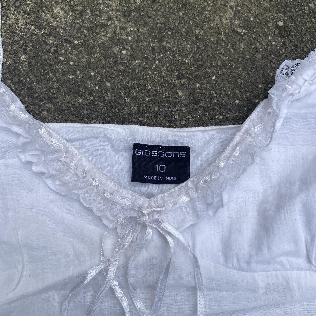 old glassons lacy cami some marks on ribbon + safety... - Depop