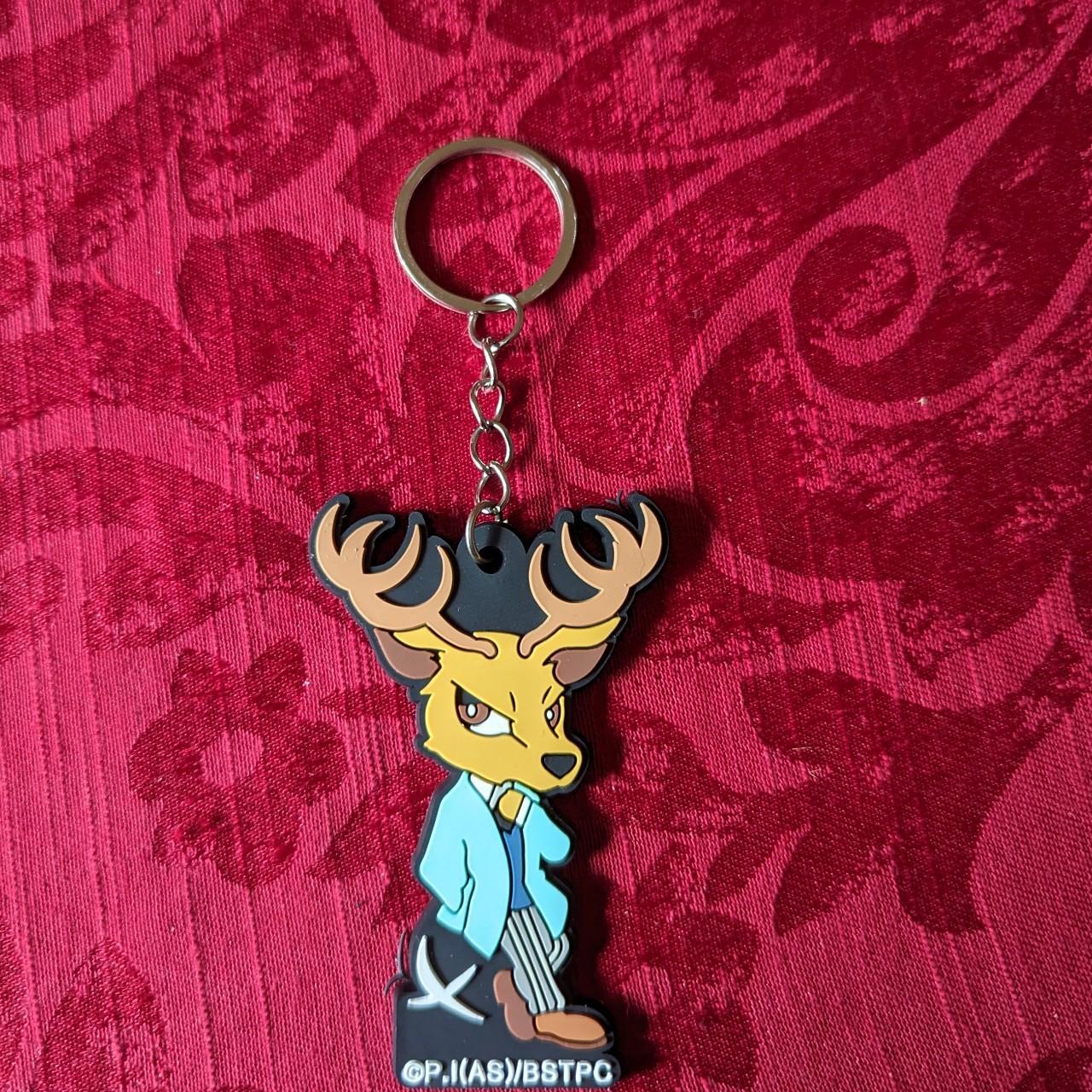 OFFICIAL BEASTARS 'LOUIS' KEYCHAIN RUBBER STRAP - Depop