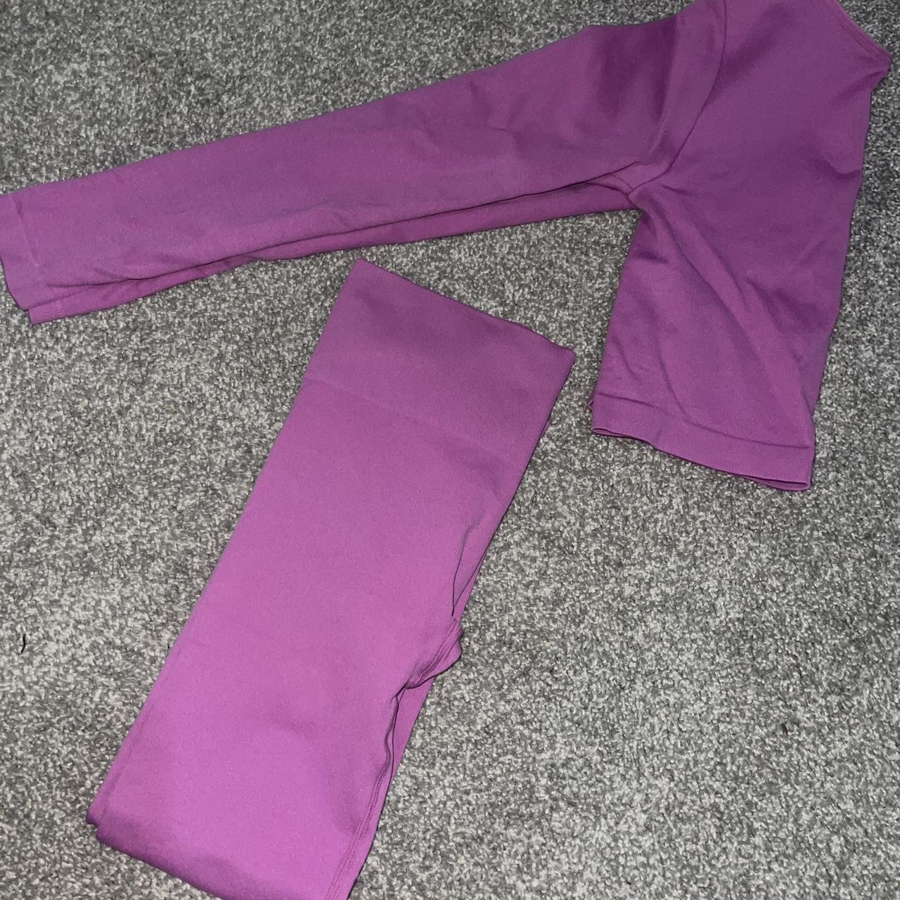 Primark pink ribbed two piece set - Depop