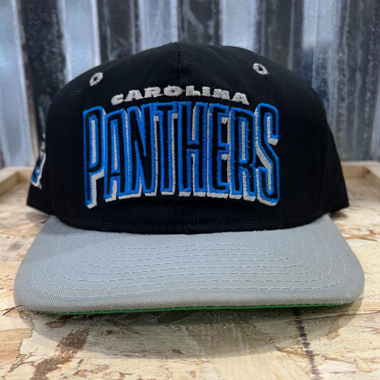 Vintage 90s AJD NFL Carolina Panthers Big Logo... - Depop