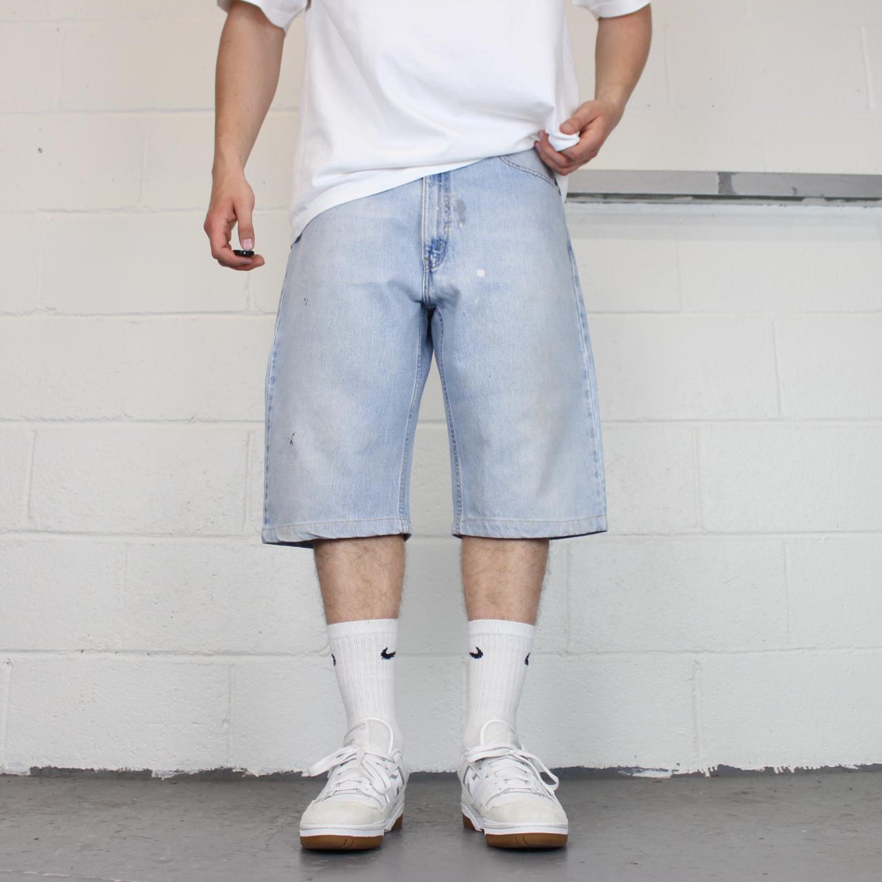 Levis jorts Loose Levi's 550 rap skate shorts Faded... - Depop