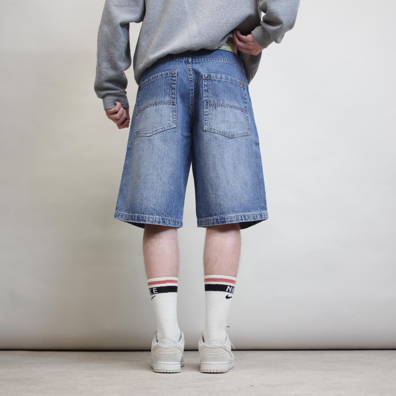 Southpole skate jorts Loose thick denim rap skate... | Depop