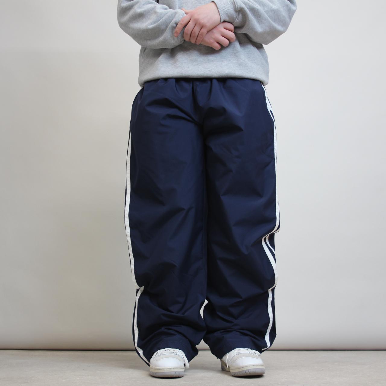 Navy baggy Champion trackies Loose baggy track pants... | Depop