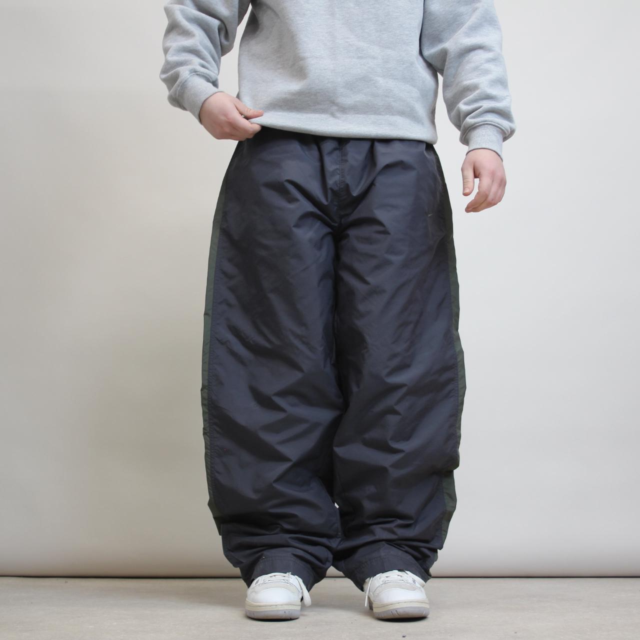 Nike trackies Loose baggy shell track pants with... | Depop