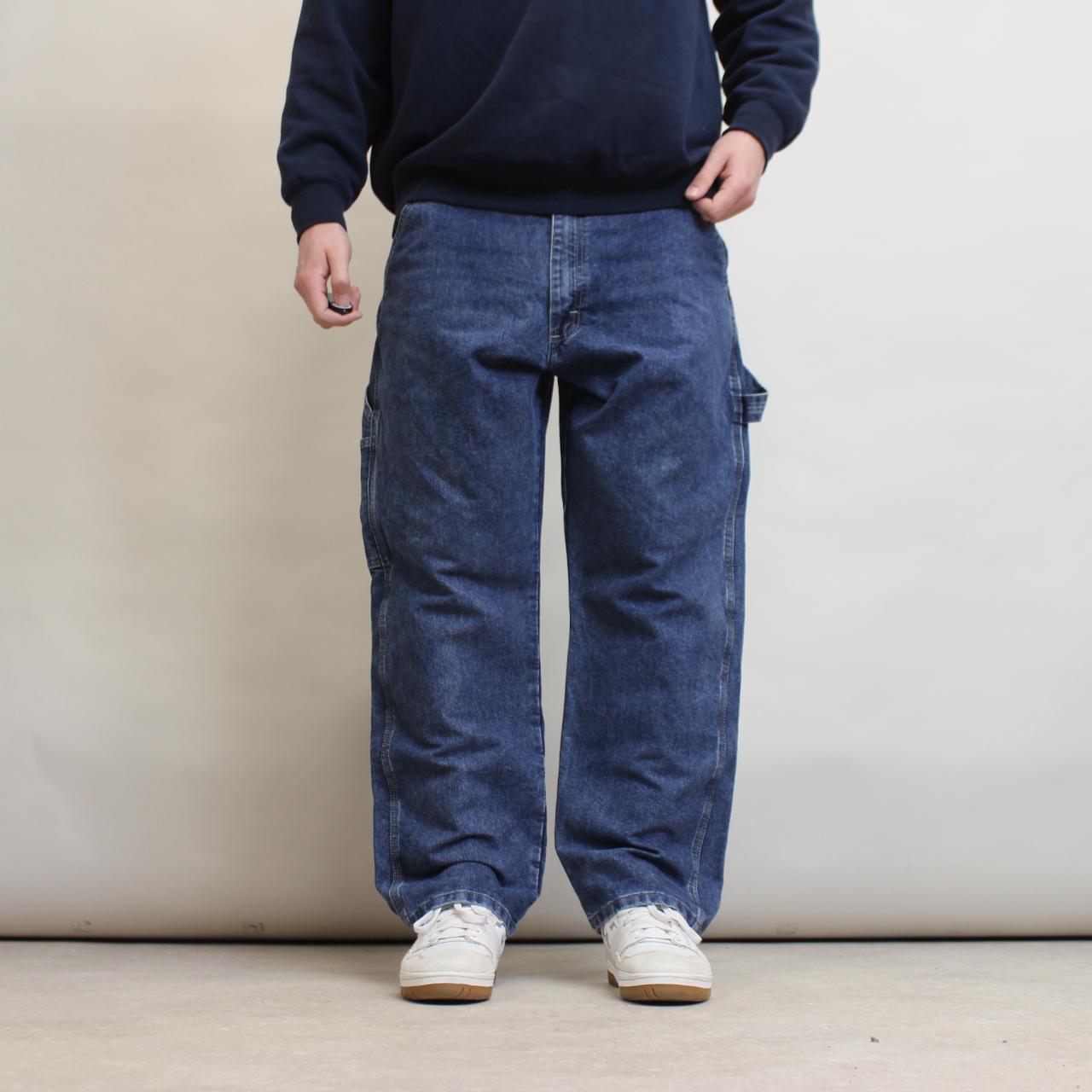 Wrangler carpenter jeans Loose denim cargo... | Depop