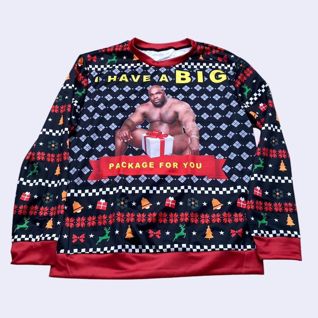 Big package Barry Wood meme ugly Christmas... - Depop
