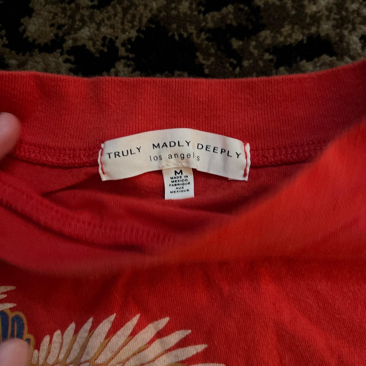 Very Cute Red top from truly madly urban outfitters... - Depop
