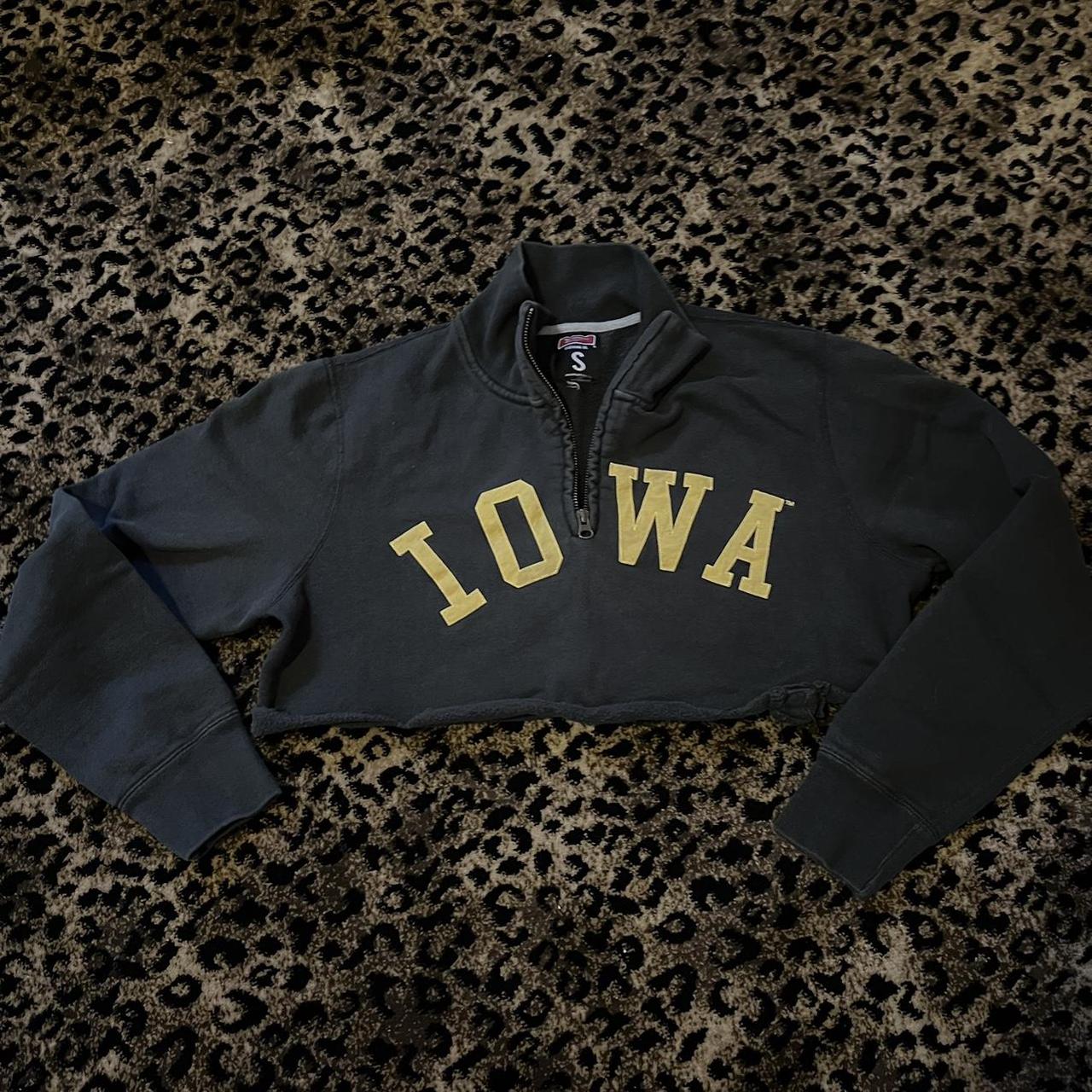 cute vintage iowa cut off sweatshirt - Depop