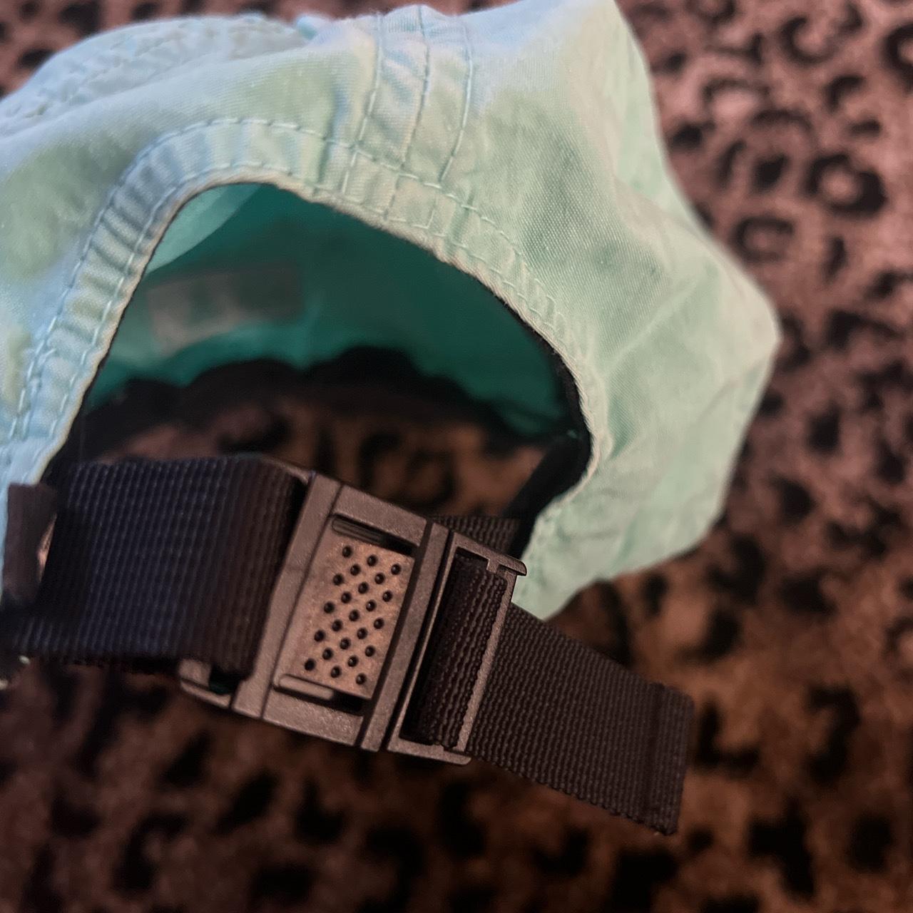 nylon vintage aqua blue volcom hat - Depop