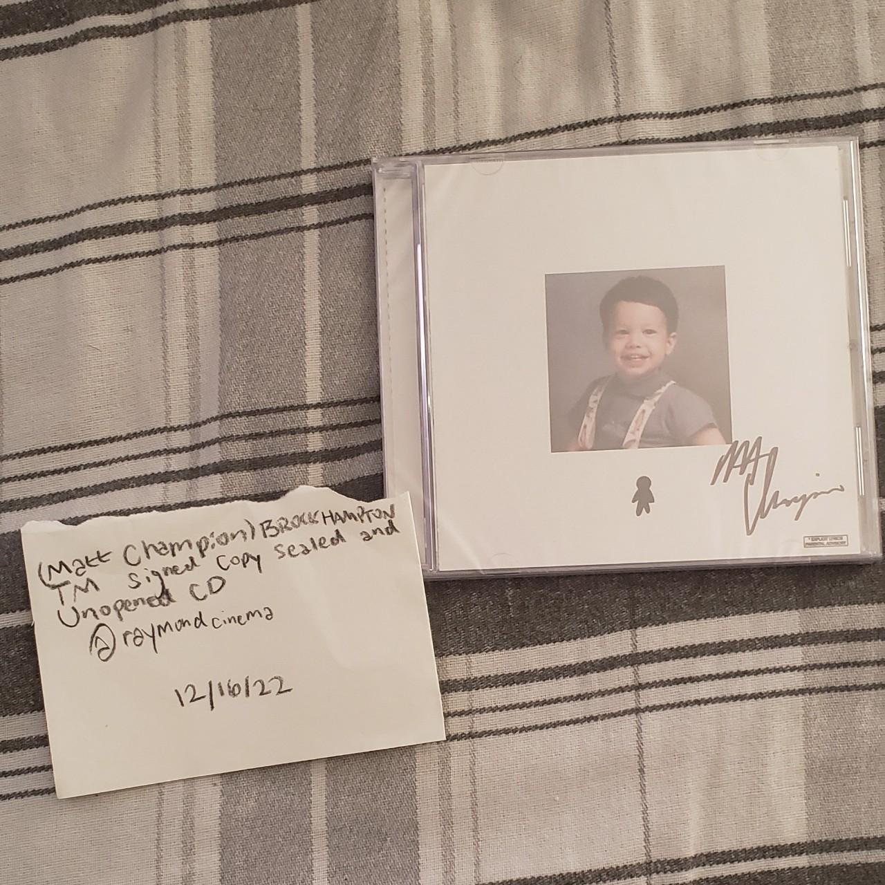 BROCKHAMPTON - TM (MATT CHAMPION EDITION) (SIGNED... - Depop BROCKHAMPTON - TM (MATT CHAMPION EDITION) (SIGNED... - Depop